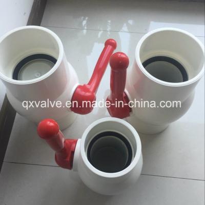 China Valva de PVC padrão DIN de baixa temperatura para tomada de água e projeto roscado à venda
