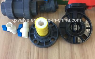 China Valva de PVC padrão DIN de baixa temperatura para tomada de água e projeto roscado à venda
