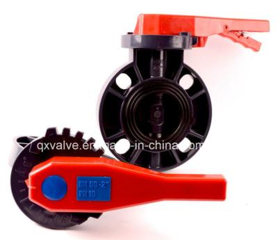 Cina QX05 Valvole a farfalla in PVC con maniglie di sedile EPDM Standard DIN ANSI JIS in vendita