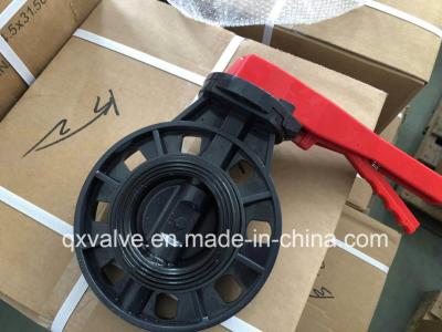 Cina QX05 Valvole a farfalla in PVC con maniglie di sedile EPDM Standard DIN ANSI JIS in vendita