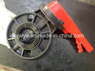 Cina QX05 Valvole a farfalla in PVC con maniglie di sedile EPDM Standard DIN ANSI JIS in vendita