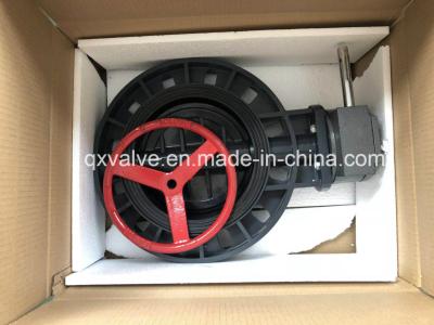 Cina QX05 Valvole a farfalla in PVC con maniglie di sedile EPDM Standard DIN ANSI JIS in vendita