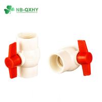 China Customizable ASTM PVC Compact Ball Valve with Customized Request and Butterfly Handle for sale
