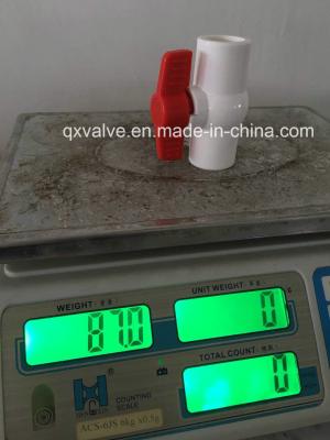 Cina Valvola a sfera compatta in PVC ASTM personalizzabile con richiesta personalizzata e maniglia farfalla in vendita