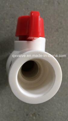 Cina Valvola a sfera compatta in PVC ASTM personalizzabile con richiesta personalizzata e maniglia farfalla in vendita