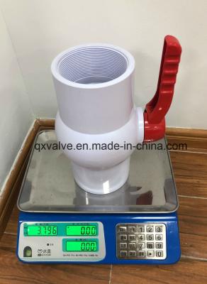 Cina Valvola a sfera compatta in PVC ASTM personalizzabile con richiesta personalizzata e maniglia farfalla in vendita