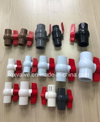 China QX02 Serviço de fornecimento de válvula de esfera de PVC de punho longo com corpo e material longos à venda