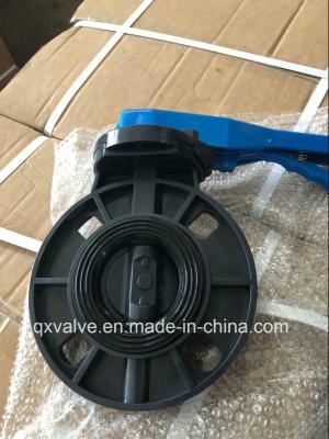 Cina Valvola a farfalla in gomma EPDM PVC con standard DIN JIS ANSI e tronco in acciaio al carbonio 316 in vendita