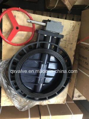 Cina Valvola a farfalla con manico in ghisa e corpo in PVC in vendita
