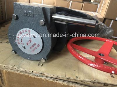 China Water industrieel gebruik vlinderklep in jaar met gietijzeren handvat en PVC-karosserie Te koop