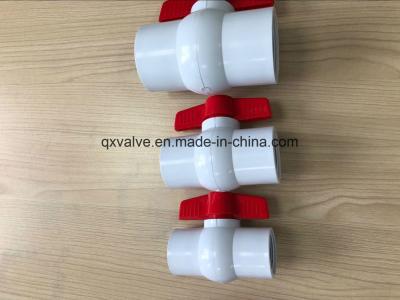 Cina Materiale BS Valvola a sfera in PVC a filettatura Modalità di guida manuale Norma DIN in vendita
