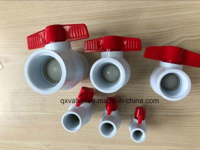 China Melhor válvulas de esferas compactas de PVC de tomada/filamentos com canal de tipo recto à venda