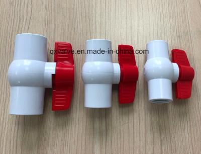 China Melhor válvulas de esferas compactas de PVC de tomada/filamentos com canal de tipo recto à venda