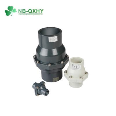 中国 150 Psi PVC スイングチェックバルブとコネクタプロパティと Ddcv ダブルローブ機能 販売のため