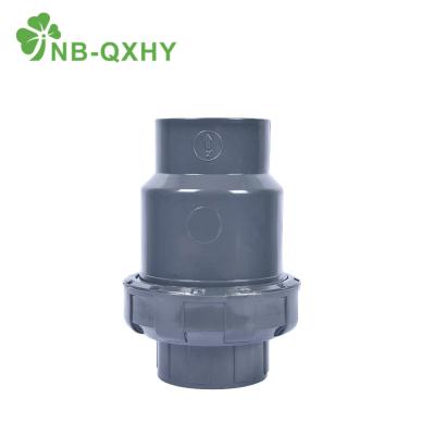 China 150 Psi PVC-schommelklep met connector eigenschap en Ddcv dubbele lobefunctie Te koop