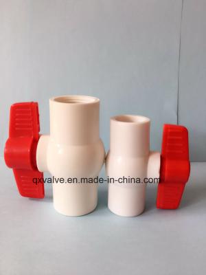 China Vaste structuur UPVC kogelklep aanpassing met materiaal en hoge dikte Te koop