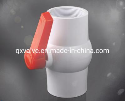 Cina Valvola 100% materiale Pn16 Thread UPVC/PVC Valvola a sfera ottagonale 1/2