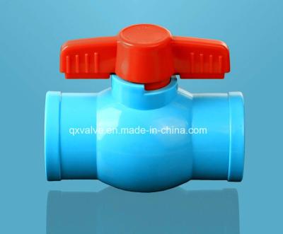 Cina Valvole a sfera in PVC a colori super azzurri Modalità di guida manuale campioni US 5/pezzo in vendita