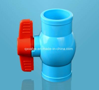 Cina Valvole a sfera in PVC a colori super azzurri Modalità di guida manuale campioni US 5/pezzo in vendita
