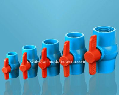 Cina Valvole a sfera in PVC a colori super azzurri Modalità di guida manuale campioni US 5/pezzo in vendita