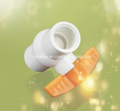 Cina Valvola a scarico Manica di colore arancione Valvola a sfera in PVC per prestazioni ottimali di irrigazione in vendita