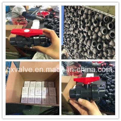 Cina Valvola a sfera di plastica QX UPVC doppia valvola di unione per applicazioni industriali in vendita