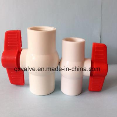 Cina Valvola a scarico di tipo rettilineo Valvola a sfera di PVC compatta per canali professionali in vendita