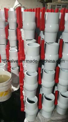 Cina Valvola a scarico di tipo rettilineo Valvola a sfera di PVC compatta per canali professionali in vendita