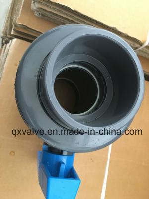 Cina Funzione di chiusura della valvola a sfera di PVC a unione singola da 110 mm per il sistema di distribuzione dell'acqua calda in vendita