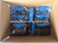China Sample Plastic Drawing Blue Handle True Double Union Ball Valve for Normal Temperature for sale