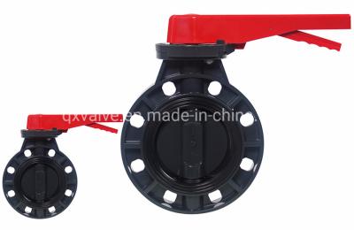 Cina Valvola a farfalla in PVC a manico rosso per l'irrigazione di alimentazione Dn100 modalità di guida auto sigillata in vendita
