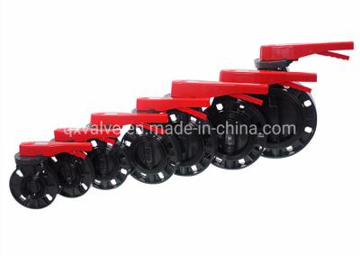 Cina Valvola a farfalla in PVC a manico rosso per l'irrigazione di alimentazione Dn100 modalità di guida auto sigillata in vendita