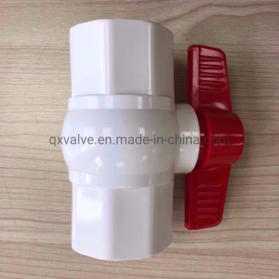 Cina Valvola a sfera ottagonale in PVC bianco da 110 mm per l'industria a basse temperature in vendita