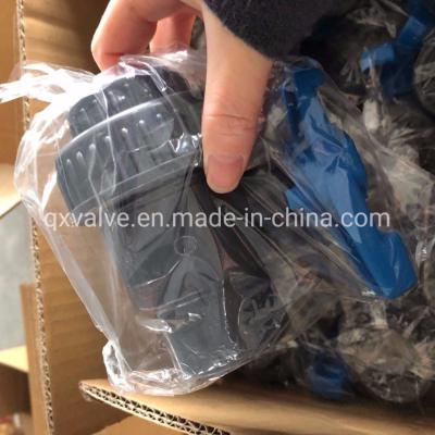 Cina Nuova maniglia di plastica blu EPDM gomma PVC palla PVC maniglia Valvola palla Union vera in vendita