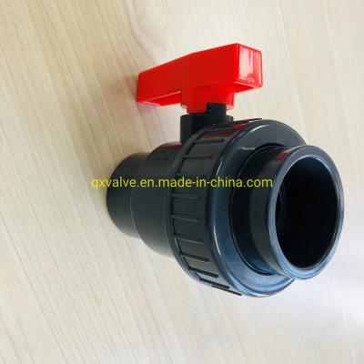 Cina Valvola a sfera di PVC in plastica con maniglia ABS ISO9001 Pn10 nel mercato del Medio Oriente in vendita