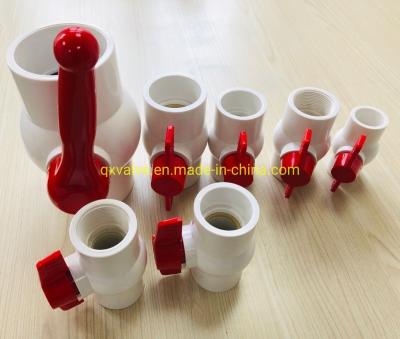 Cina Irrigazione UPVC Unione unica Valvola a sfera fissa Pn10 Pn16 Canale diretto attraverso tipo in vendita