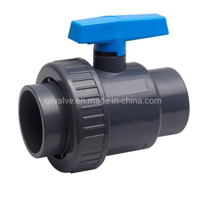 Cina Pressione nominale Pn16 Valvole di plastica Valvola a sfera unica di unione vera con filo di presa QX04 in vendita