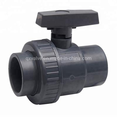 Cina Pressione nominale Pn16 Valvole di plastica Valvola a sfera unica di unione vera con filo di presa QX04 in vendita
