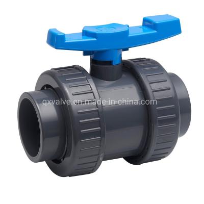 Cina Pressione nominale Pn16 Valvole di plastica Valvola a sfera unica di unione vera con filo di presa QX04 in vendita