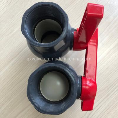 Cina Valvole a sfera ottagonale in PVC standard DIN per irrigazione Pn16 e modalità di guida manuale in vendita
