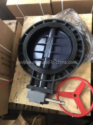 中国 水産業用 PVC 手動バタフライバル ハンドルギア/レバー性能 販売のため
