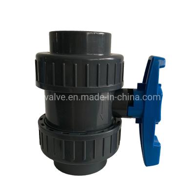 Cina Certificato ISO9001 Modalità di guida manuale Valvola a sfera PVC True Union DIN ANSI in vendita