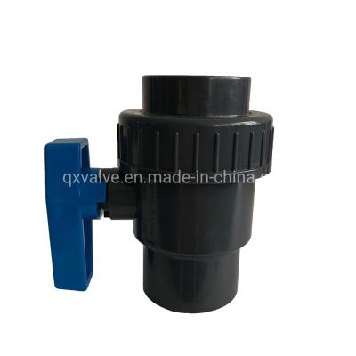 Cina Certificato ISO9001 Modalità di guida manuale Valvola a sfera PVC True Union DIN ANSI in vendita