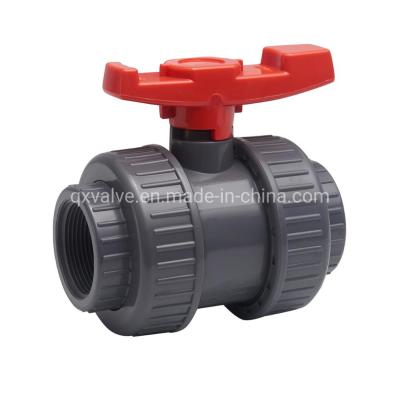 Cina Certificato ISO9001 Modalità di guida manuale Valvola a sfera PVC True Union DIN ANSI in vendita