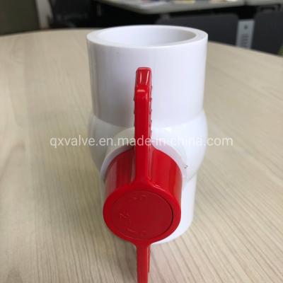 Cina Fornitura Flessibile Valvola a sfera di connessione forma Colla DIN ANSI Plastica PVC Valvola a filo in vendita
