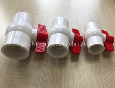 Cina Fornitura Flessibile Valvola a sfera di connessione forma Colla DIN ANSI Plastica PVC Valvola a filo in vendita