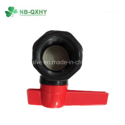 Cina Mercato Medio Oriente Valvola a sfera ottagonale in PVC ad alto spessore con maniglia in ABS in vendita