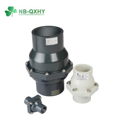中国 QX 標準 PVC パイプ ユニオン 効率的に設計された灌輸水供給のためのチェックバルブ 販売のため