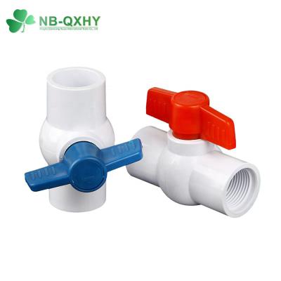 Cina Modalità di guida manuale Valvole a sfera in PVC con e progettazione da fornitura diretta in vendita