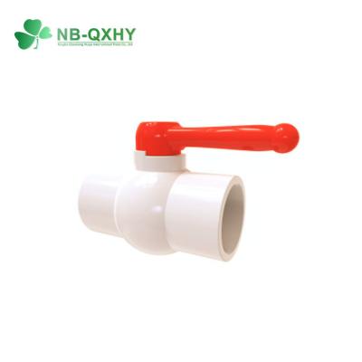 Cina Modalità di guida manuale Valvole a sfera in PVC con e progettazione da fornitura diretta in vendita
